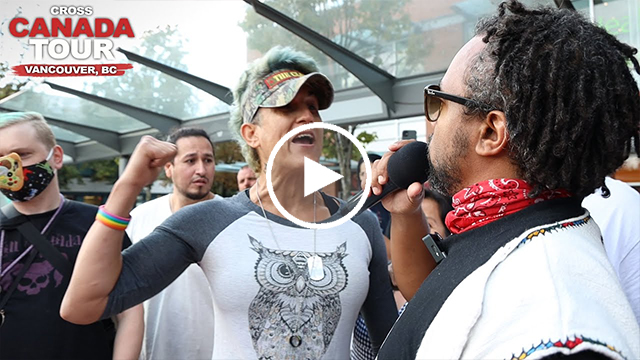 Christophobic Bigots assault preacher BROADWAY & Commercial drive ...